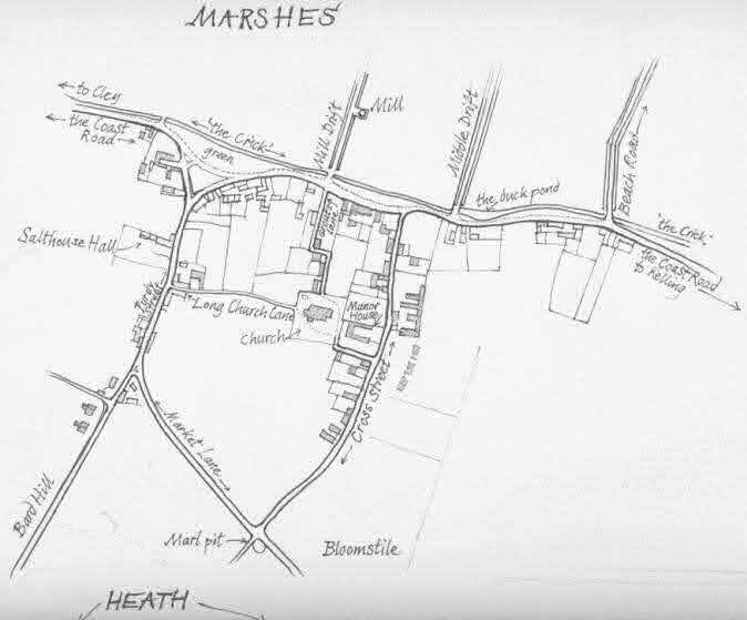 Salthouse village map